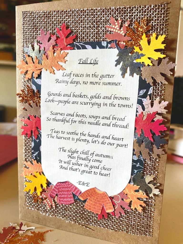 Crafting in August: Write and Send a Poem